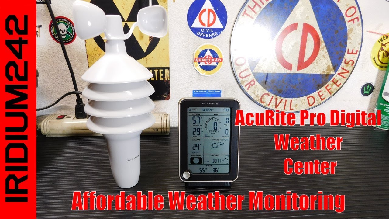 Prepper Weather Monitor AcuRite Pro Digital Weather Center - YouTube
