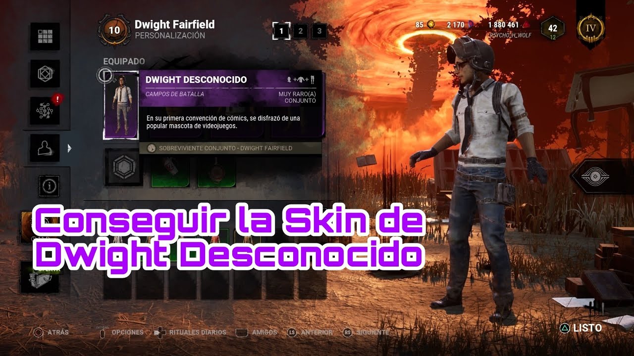 Conseguir La Skin De Dwight Desconocido Dead By Daylight X Pubg Youtube
