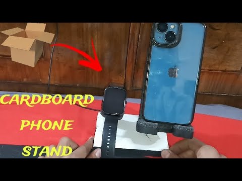 How To Make Easy Cardboard Phone Stand #a2zdiy #stand - YouTube