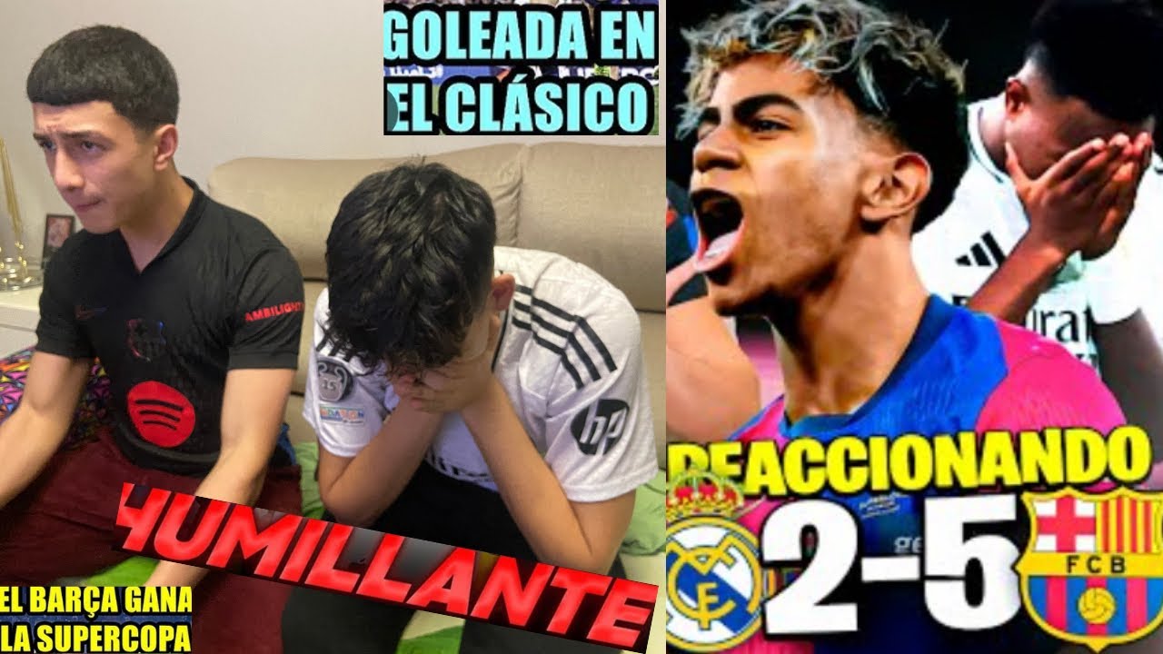 REACCIONANDO al REAL MADRID 2-5 FC BARCELONA *Menuda humillacion historica he sufrido jamas ...