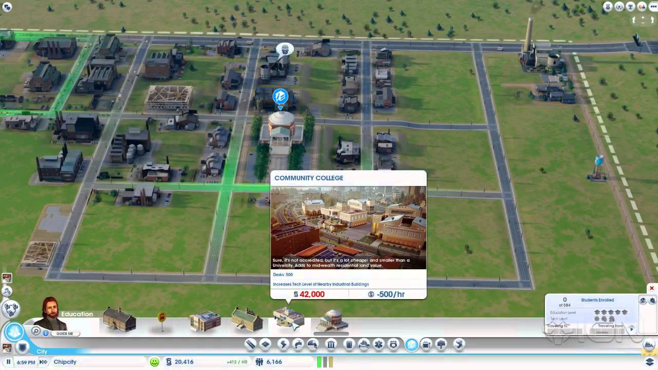 SimCity: How the Education & Electronics Specialization Works - YouTube