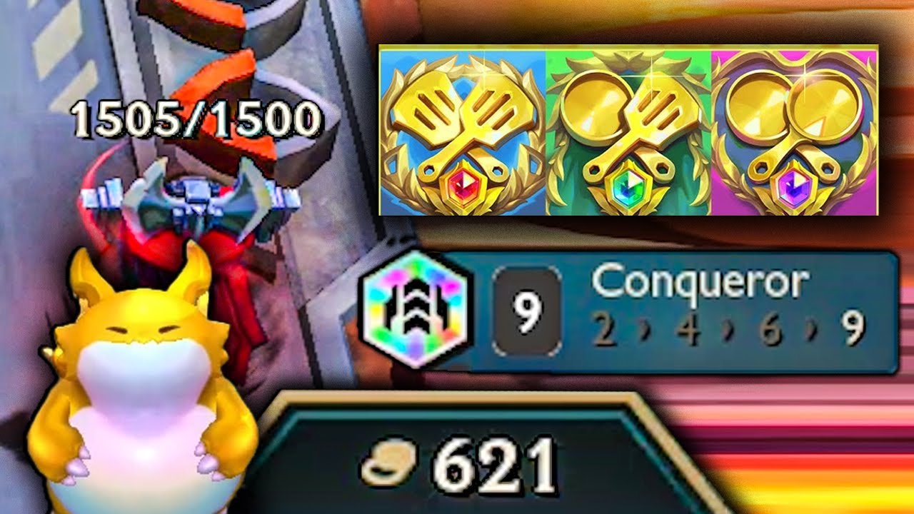 INFINITE GOLD with MAX CONQUEROR CASHOUT | TFT Into the Arcane ...