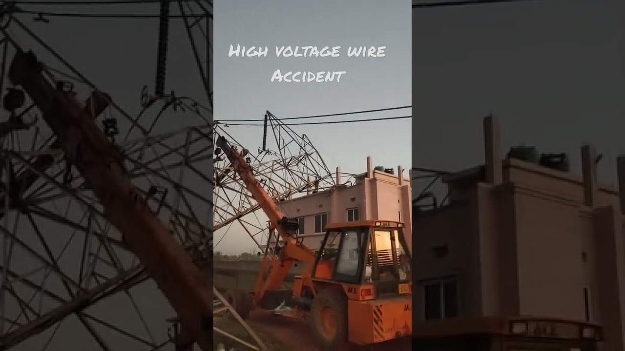 high voltage wire accident. - YouTube