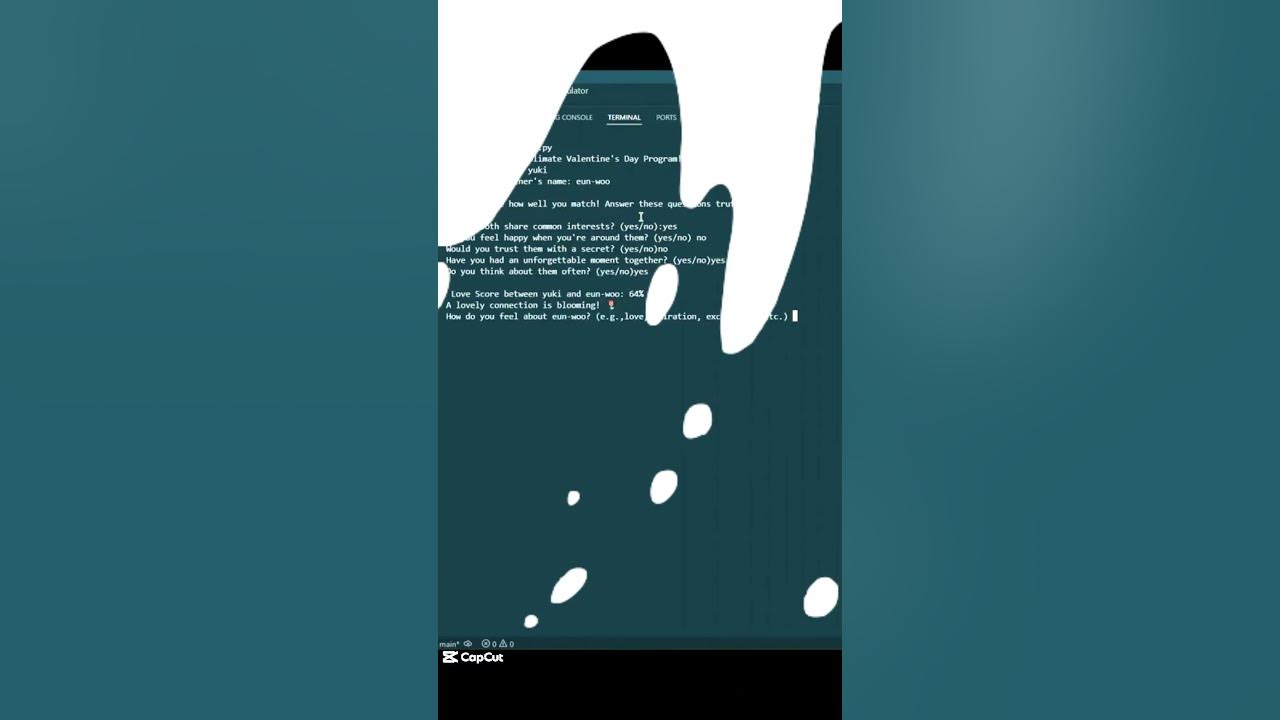 AI valentines #python #valentinesday #aibellvega #ai #coding - YouTube