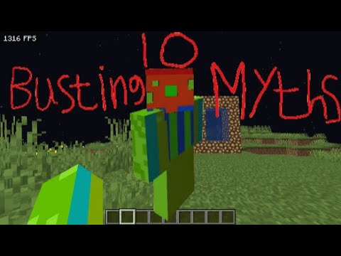 Busting 10 myths in minecraft - YouTube