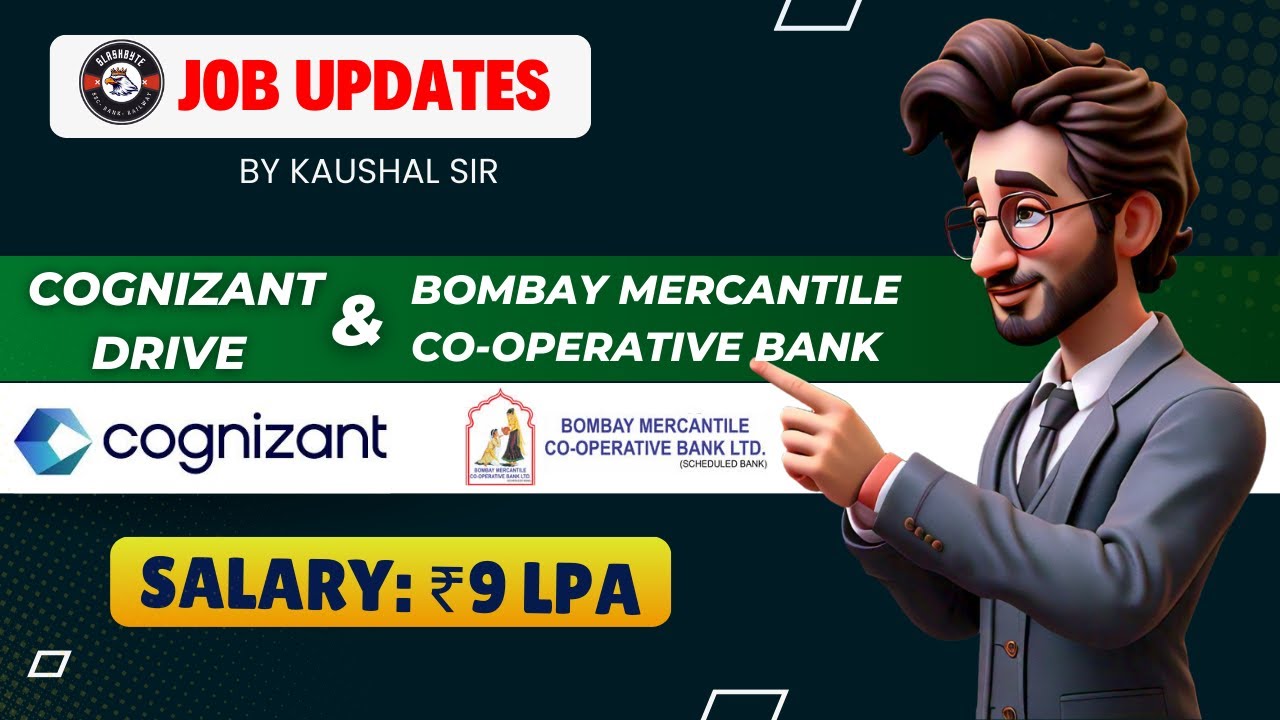 Cognizant & Bombay Mercantile Cooperative Bank for Freshers | Slashbyte | - YouTube