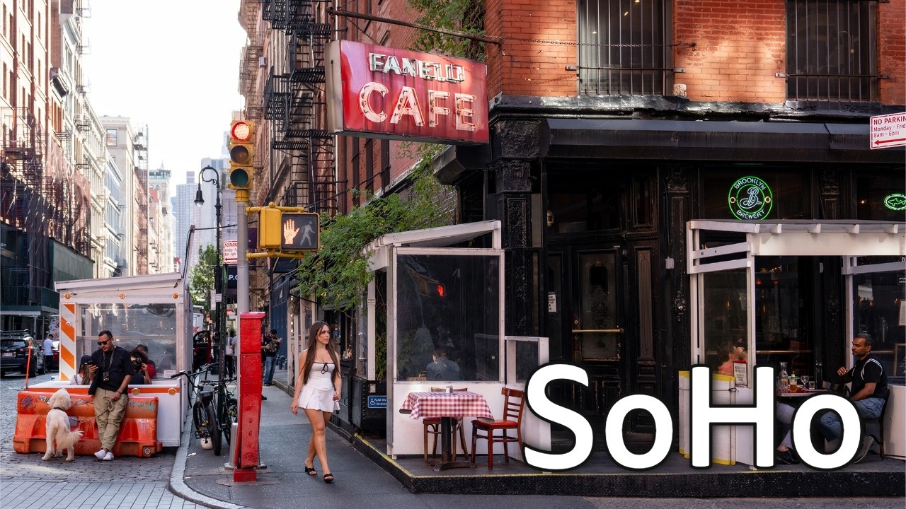 [4K] New York City Walking Tour: SoHo, Greene Street, Mercer and West ...
