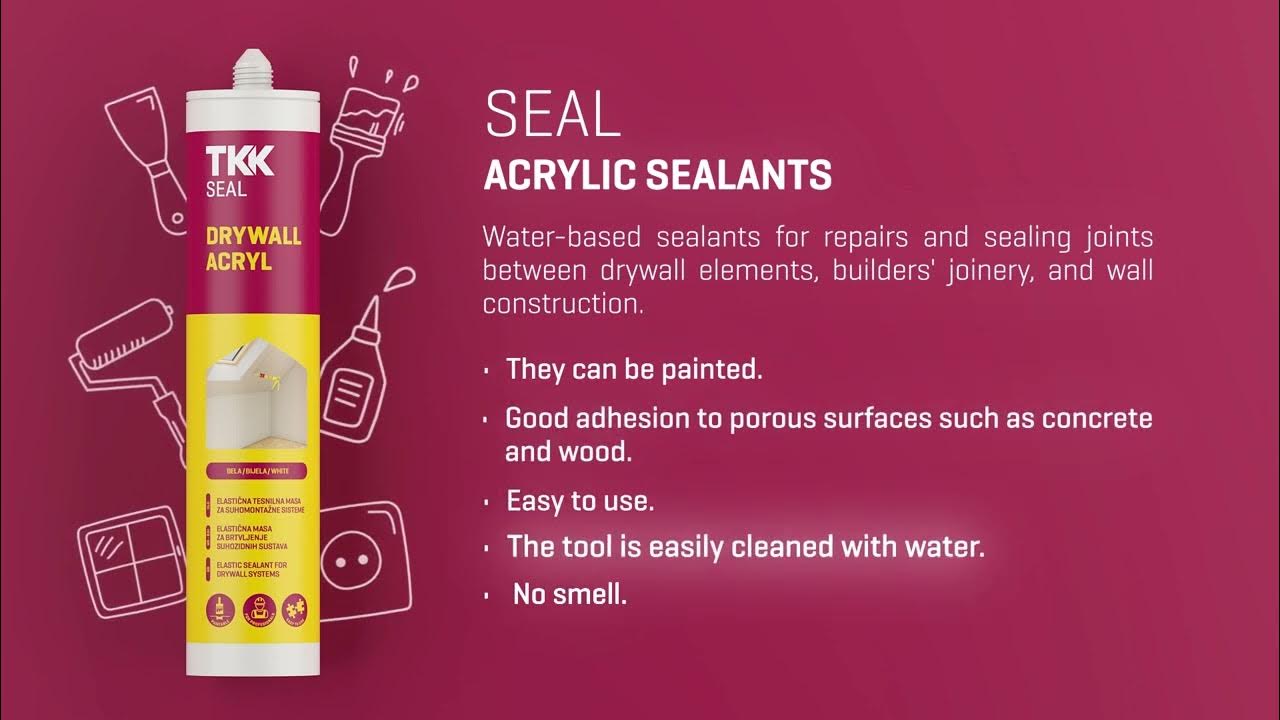 TKK SEAL acrylic sealants - YouTube