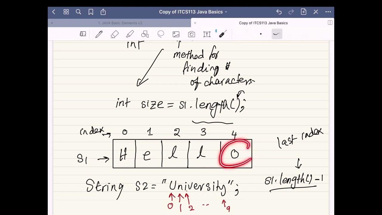 Lecture 19 - Chapter 2 - Strings - Part 2 ITCS113 - YouTube