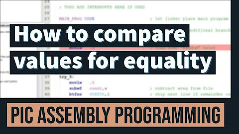 PIC assembly programming - YouTube