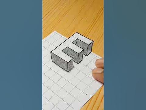 Easy 3d Drawing Letter E / How To Draw Capital Alphabet For Beginners # ...