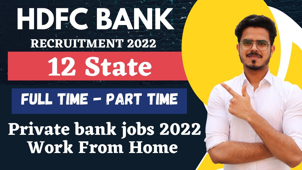 Latest Private Bank Jobs 2021 | HDFC Recruitment 2022 | Direct Joining ...