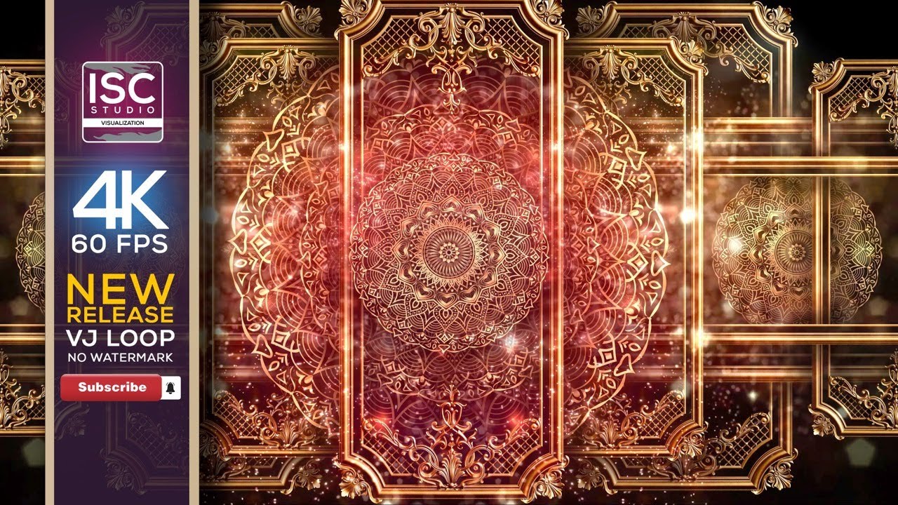 FREE DOWNLOAD 4K 60 FPS MANDALA ART LOOP ANIMATION WITH 3D WINDOW ...