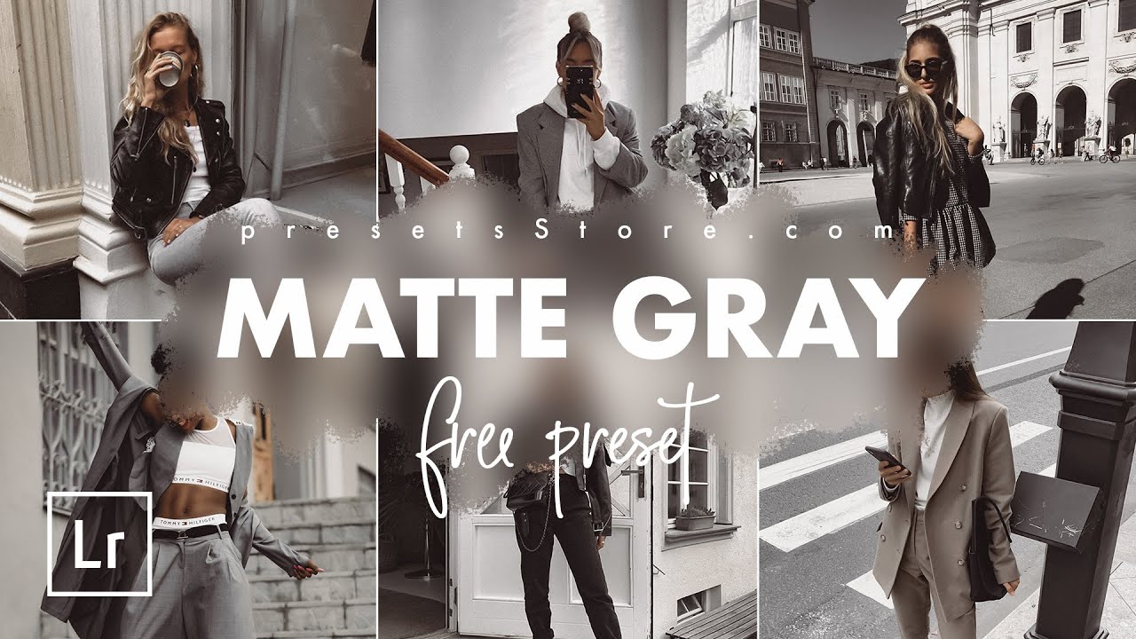 Matte Gray Photo Editing in Mobile Lightroom For Instagram | Free DNG ...