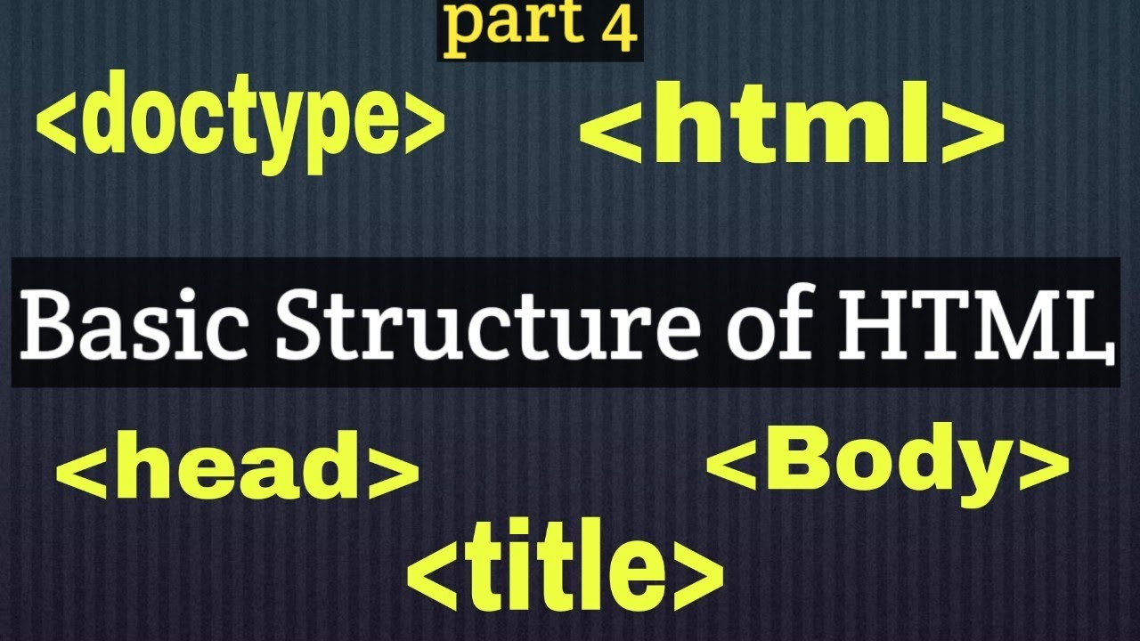 Basic Structure Of HTML In Hindi YouTube Basic Structure Of HTML In Hindi YouTube