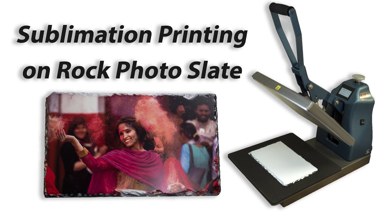 Sublimation Printing On Rock Photo Slate - YouTube