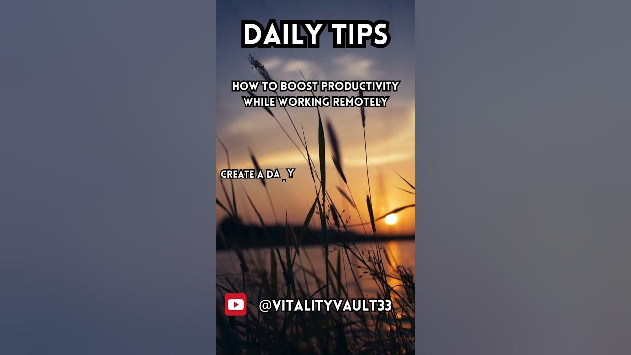 How to Boost Productivity While Working Remotely - YouTube