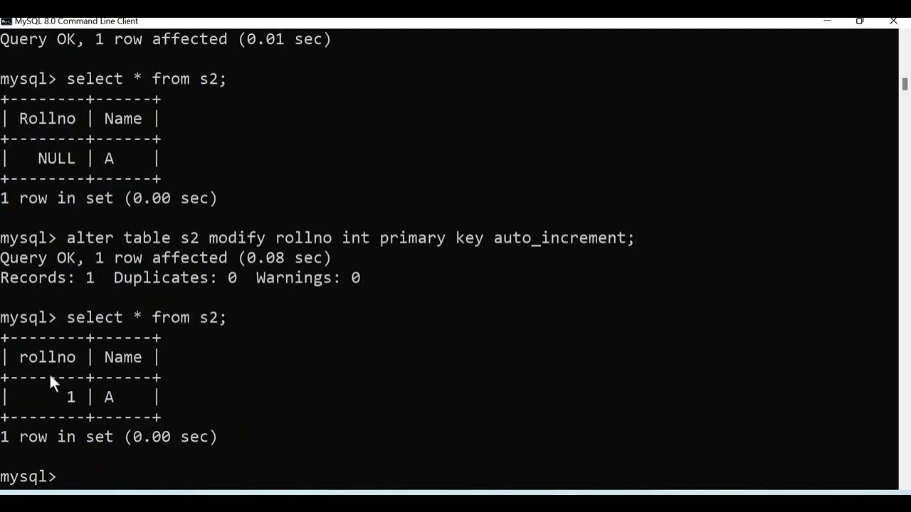 Full AutoIncrement in sql - YouTube