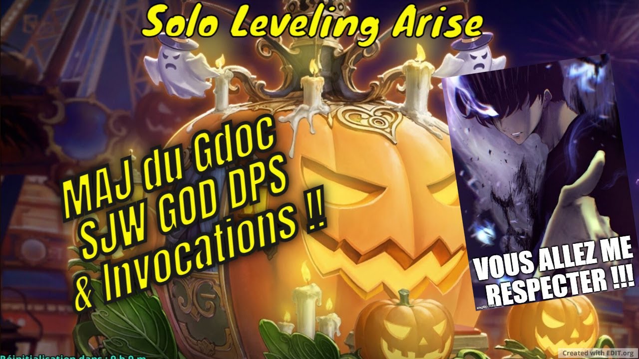 Solo Leveling Arise : MAJ du Gdoc SJW GOD DPS & Invocations !! - YouTube
