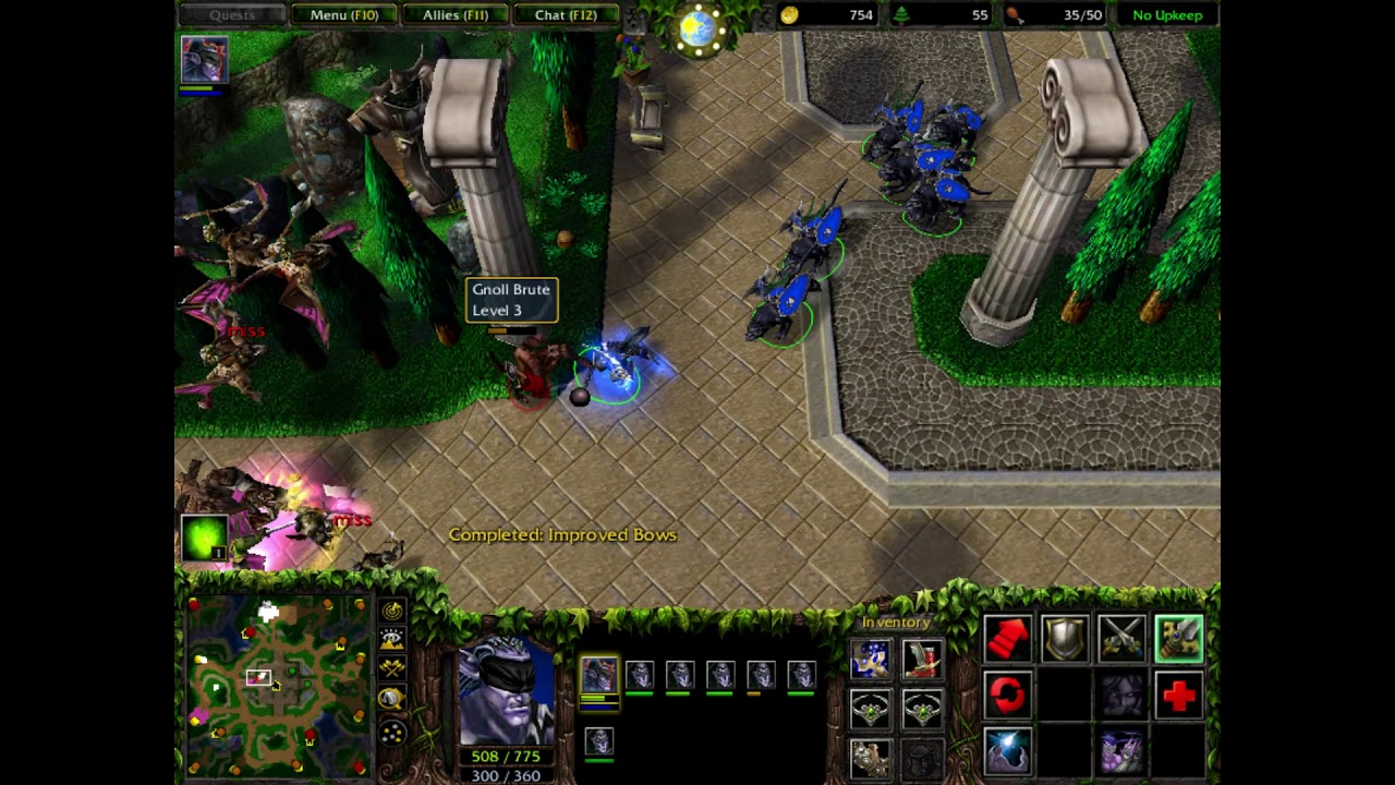 Game Day:War3, NE vs. orc on Lost temple - YouTube