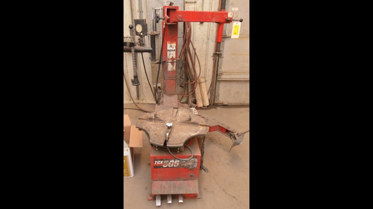Hunter TCX 505 Pneumatic and Electric Tire Changing Station - YouTube