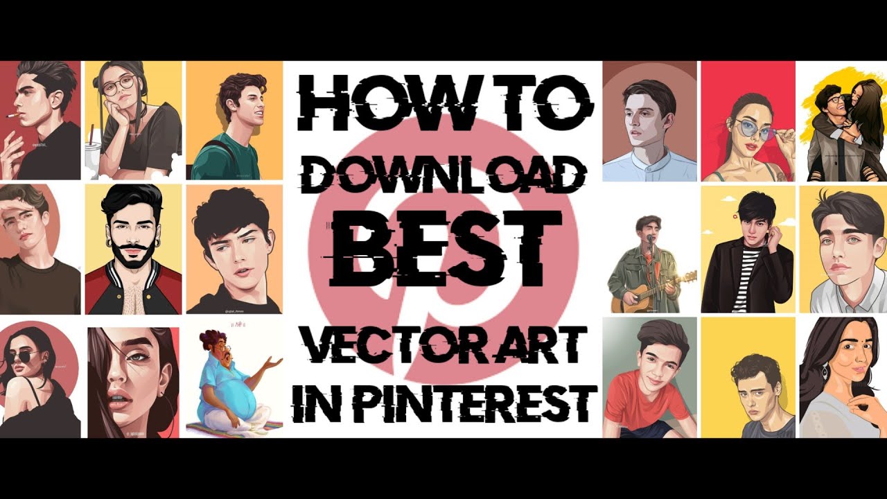How to download best vector art by using Pinterest || cartoons photo ...