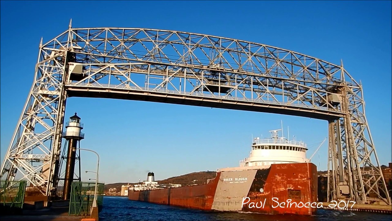 Roger Blough, 1st ship out of Duluth for 2017 - YouTube