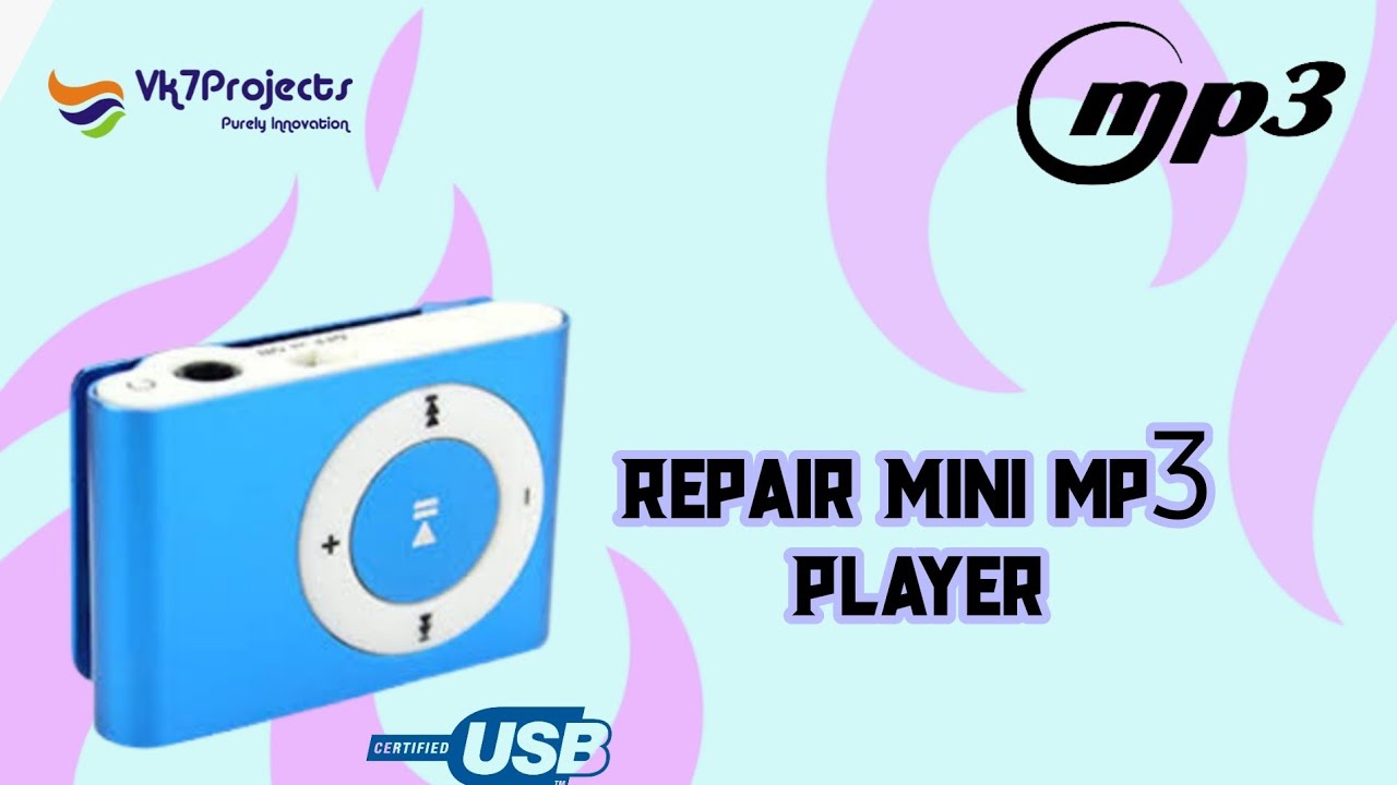 Fix Problems of Mini Mp3 Player || Battery Bossting || Mini Mp3 Player ...