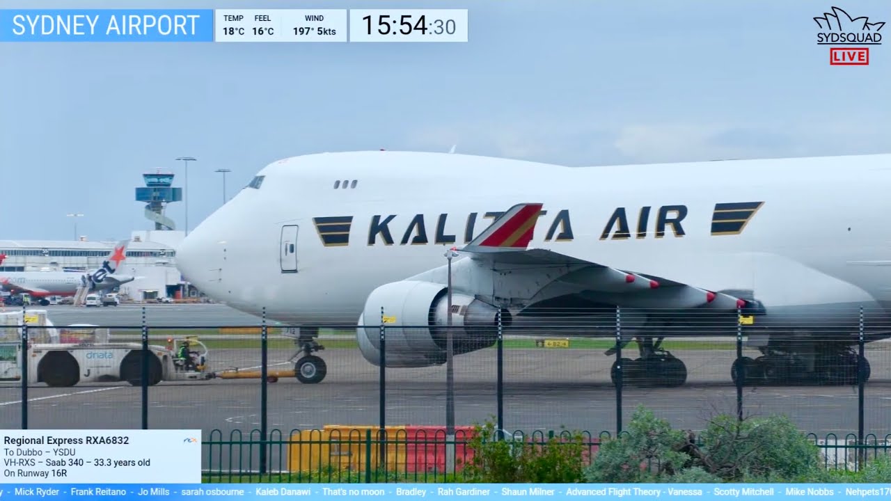 🔴Kalitta Air 747 Charter - Sydney Airport Plane Spotting w/ Tim 🔴 - YouTube