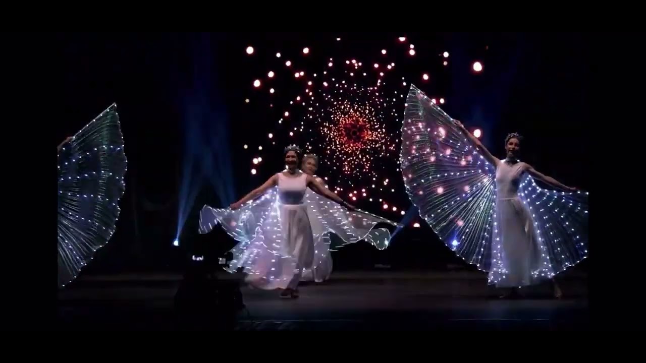 Led wings performance- Carol of the bells - Illusion show ballet - YouTube