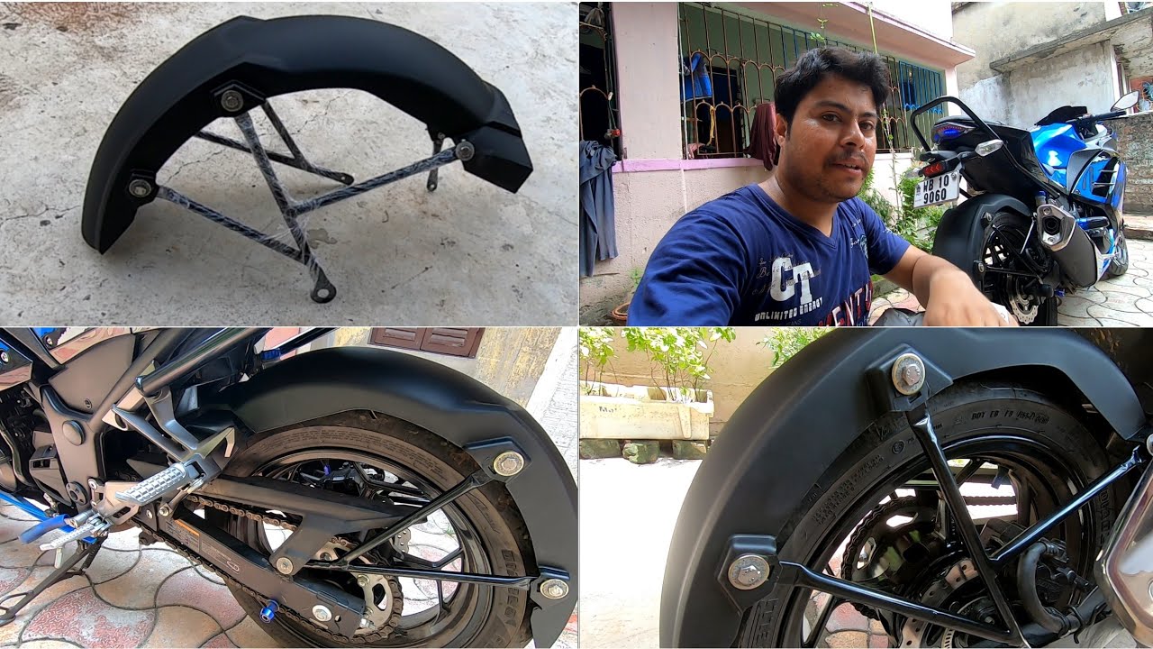 World's First Kawasaki Ninja 300 with Rear Full Fender - YouTube