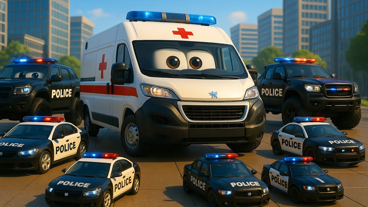 Emergency Team United! 🚑🚓 Police & Ambulance Work Together in the City ...