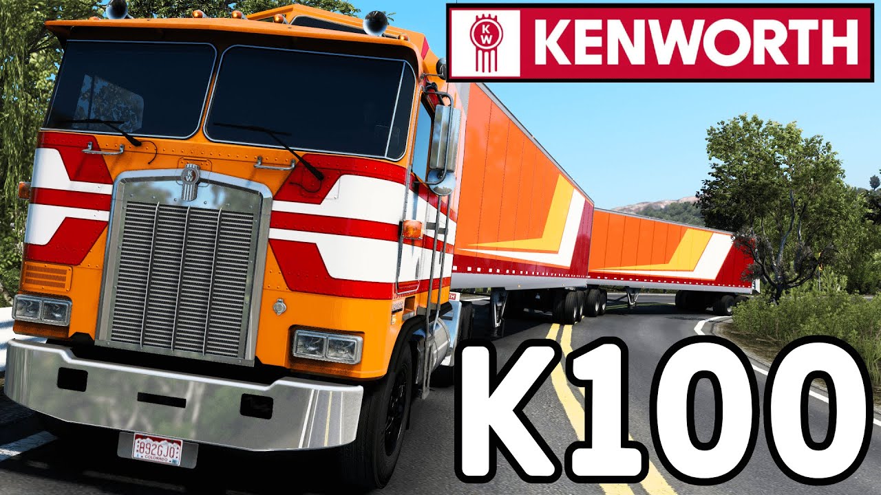 Poderoso KENWORTH K100 Extra LARGO! Curvas difíciles MÉXICO ATS - YouTube