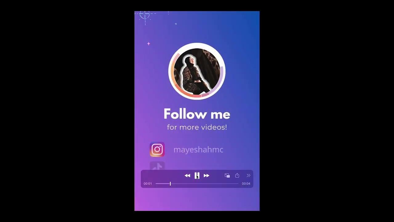 How to make tiktok End Screen using canva - YouTube