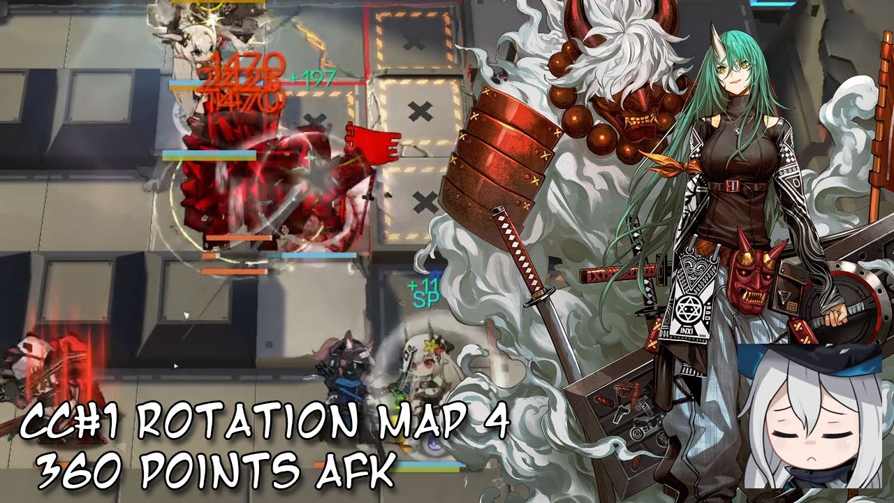 [Arknights] CC#1 Map 4: Area 13 Ruins Max 360 Points 5 Ops AFK. Hoshi ...