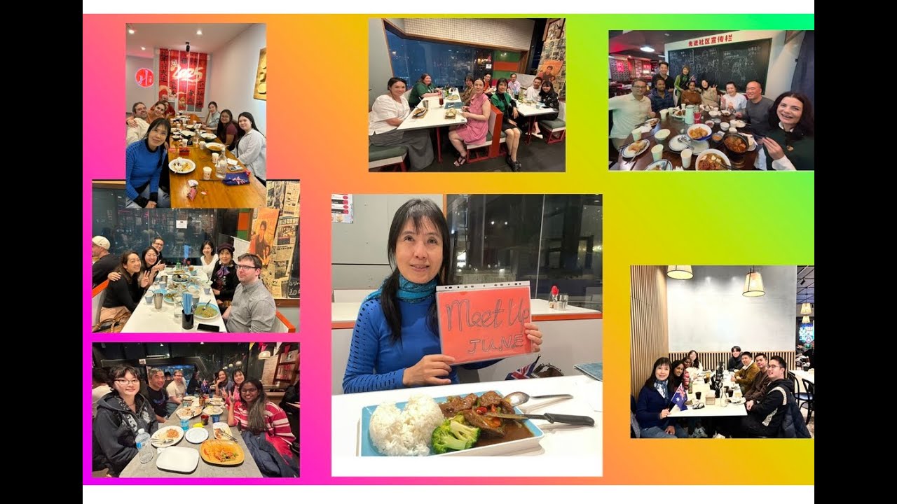 Multicultural dining, language exchange, activity social group - YouTube