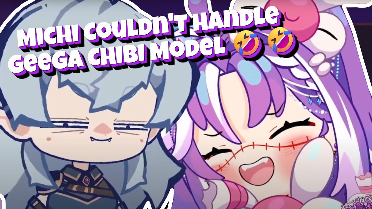 Michi Couldn't Handle Geega Chibi Model ~ Michimochievee 🤣🤣 - YouTube