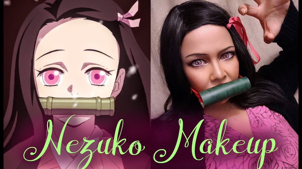 Nezuko (Demon Slayer) Cosplay Makeup - YouTube