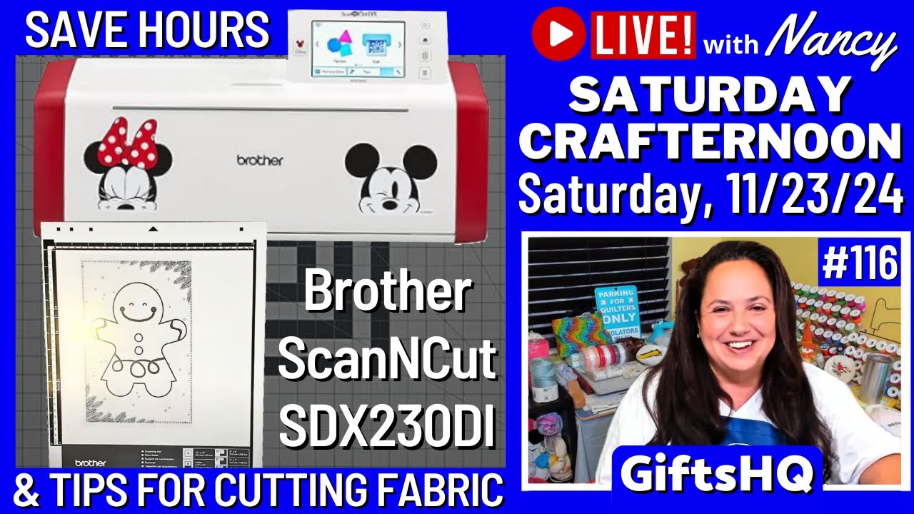 Fabric Cutting MAGIC: ScanNCut Secrets That Save Hours! ️- Saturday ...
