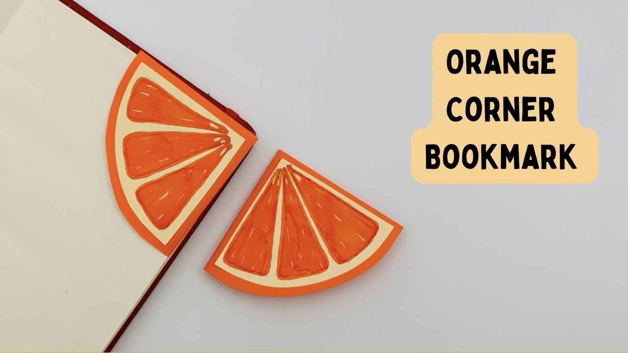 DIY Paper Orange Fruit Bookmark / Origami Bookmark / Paper Craft ...