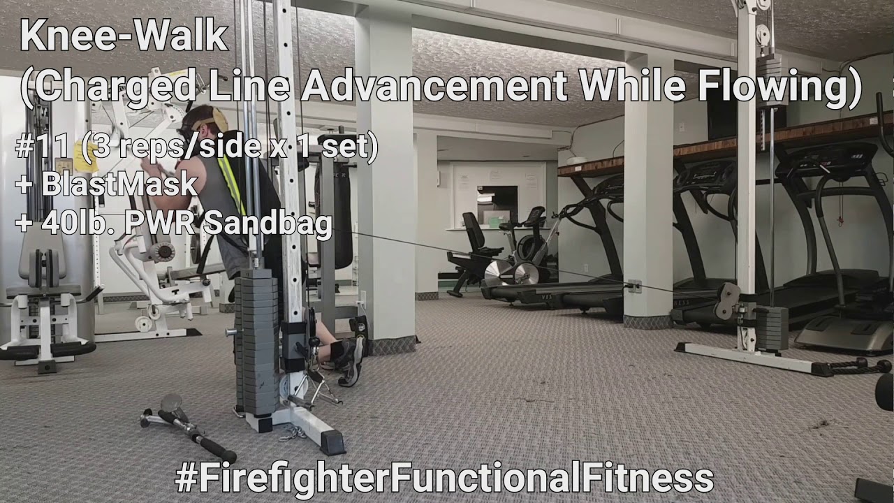 Firefighter Functional Fitness - Knee Walk - YouTube
