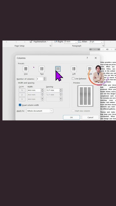 How do I change column width independently in Microsoft Word? # ...
