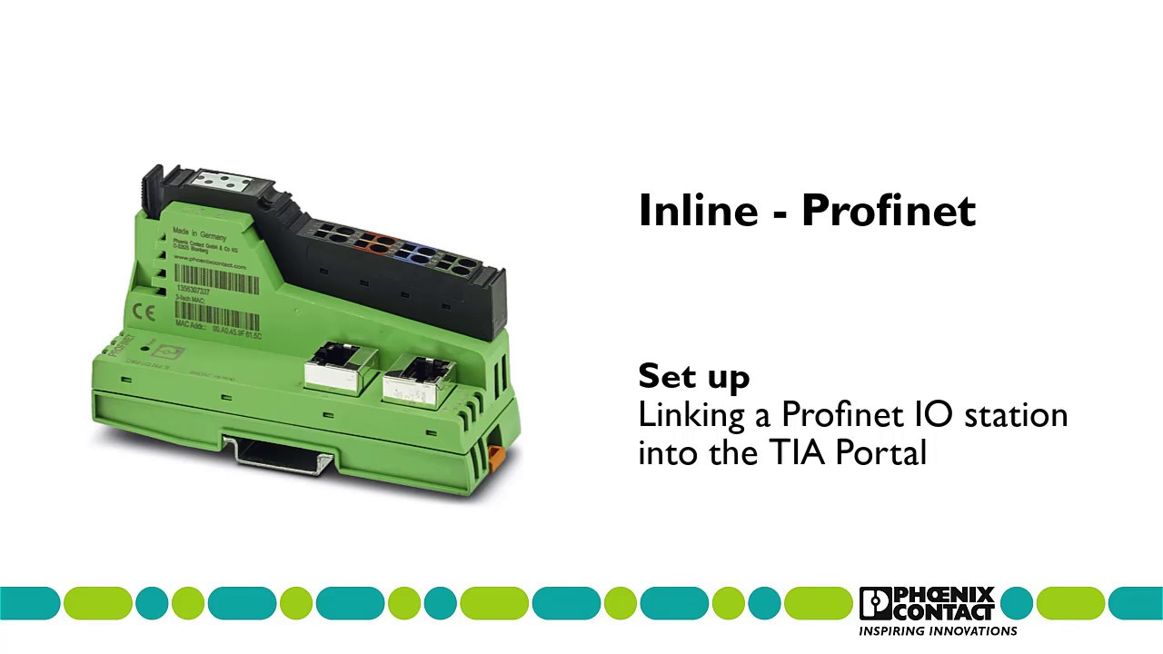 How to set up an Inline Profinet bus coupler at Siemens TIA Portal - YouTube