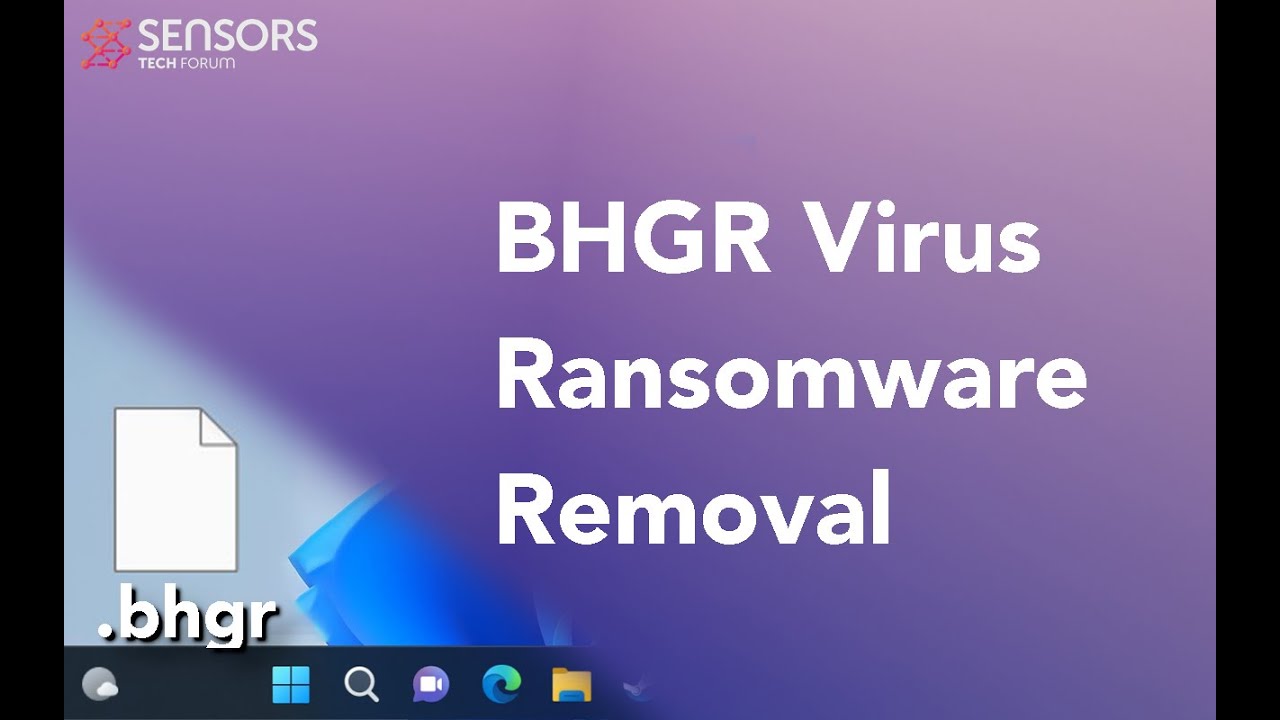 BHGR Virus [.bhgr Files] Remove + Decrypt Guide [Fix] - YouTube