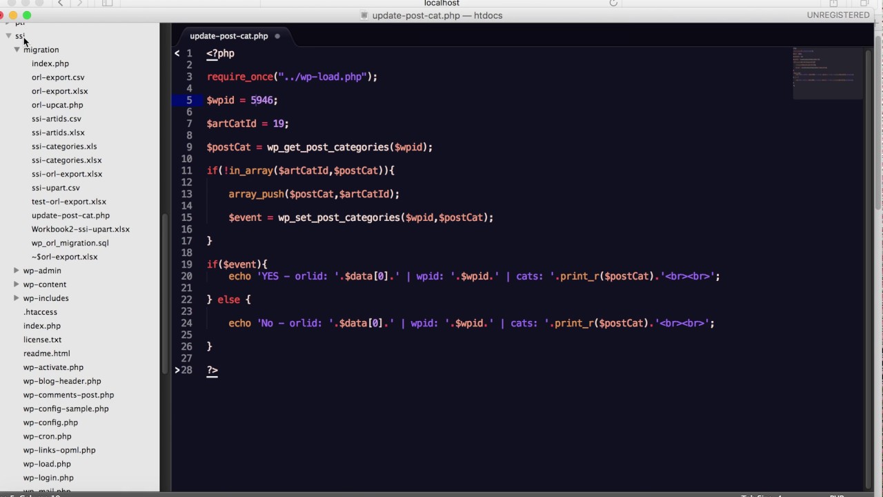 Wordpress Php Coding Add Remove And Update Categories Youtube