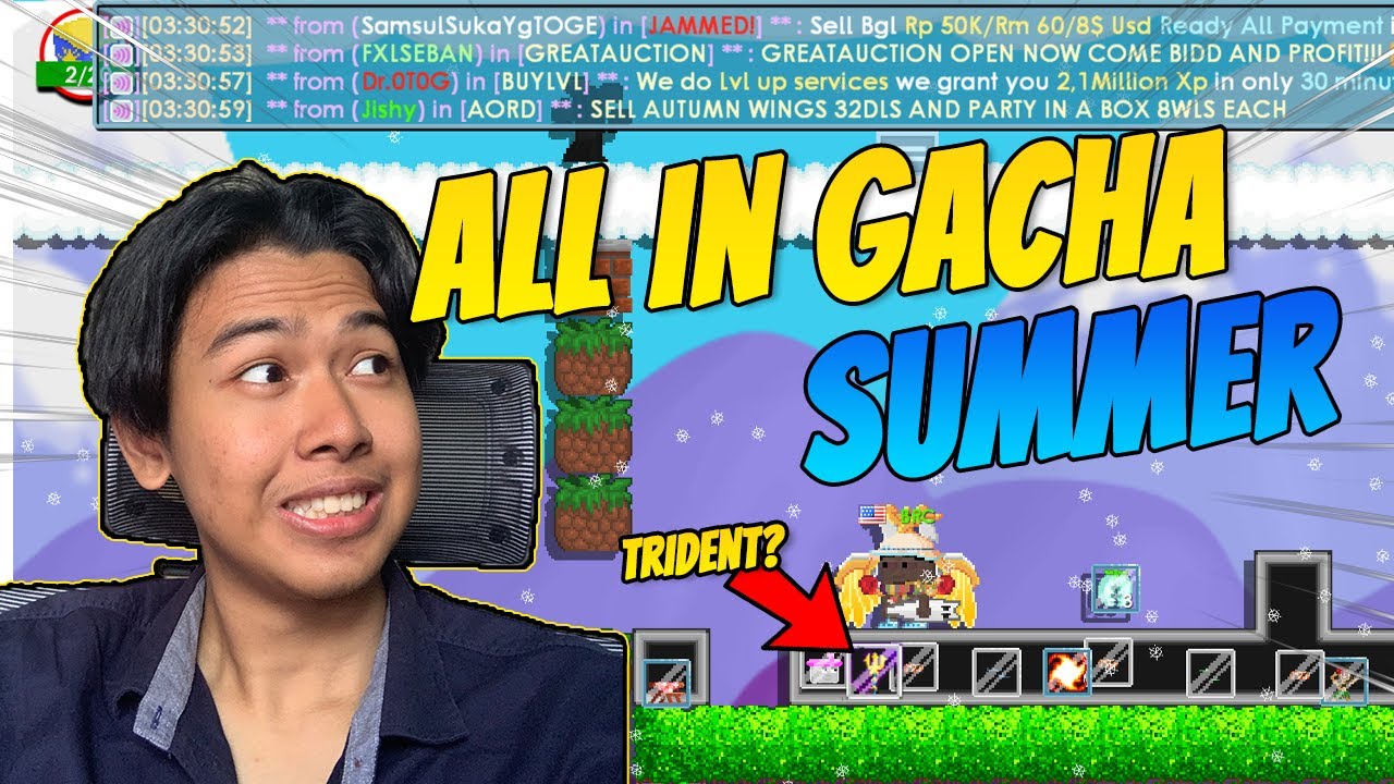 GA SIA-SIA !? Gacha Summer 1 BGL Growtopia | Dapat Trident? - YouTube