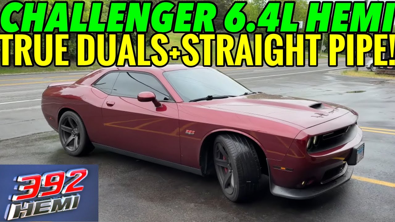 2018 Dodge Challenger 392 HEMI 6.4L V8 w/ TRUE DUAL STRAIGHT PIPES ...