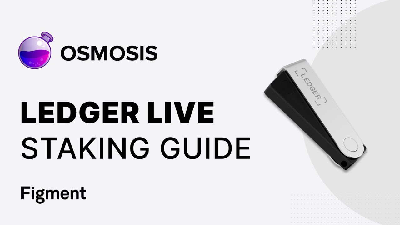 [Complete Guide] How to Stake Osmosis in Ledger Live - YouTube