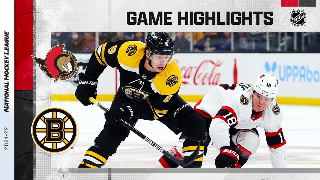 Senators @ Bruins 11/9/21 | NHL Highlights - YouTube