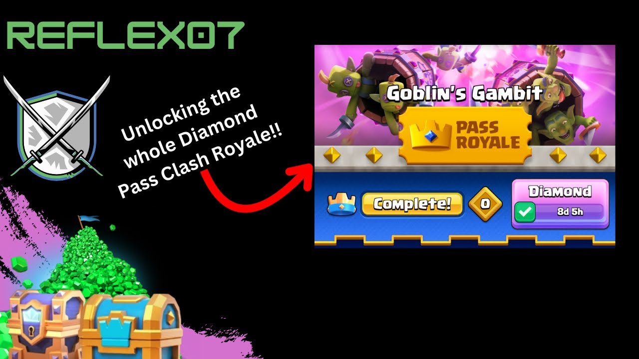 Unlocking the Whole Diamond Pass!!! | Clash Royale - YouTube